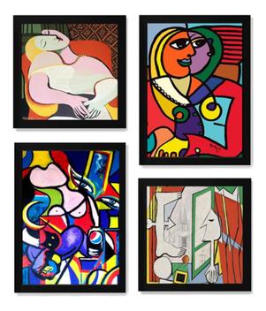Lindo Kit Coleção Artes Pablo Picasso Composição - Fanarte - Quadro ...
