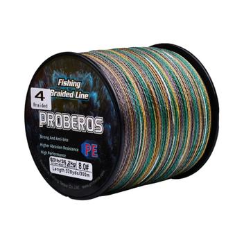 Linha de Pesca Trançada Multicolorida PROBEROS - 300m - Multifilamento ...