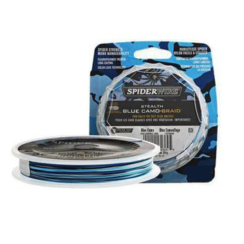 Linha De Pescaria SpiderWire Blue Camo Braid 65lb-29,4kg 0,38mm ...