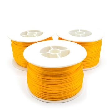 Linha Fio Cetim Laranja 2mm Cordão Rabo de Rato 2 Rolos 45m 220g ...