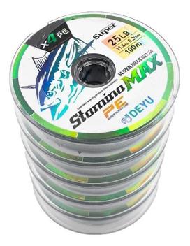 Linha Pesca Multifilamento 0,20 Mm 25 Lbs 11,4 Kg 100 Metros - Deyu ...
