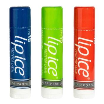 Lip Ice Cube One Kit com 3 Protetores Labiais FPS15 - Protetor Labial ...