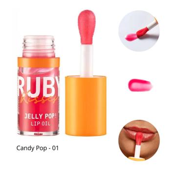 Lip Oil Jelly Pop! - Ruby Kisses - Lip Balm - Magazine Luiza