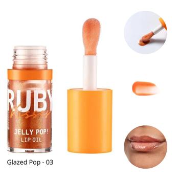 Lip Oil Jelly Pop! - Ruby Kisses - Lip Balm - Magazine Luiza