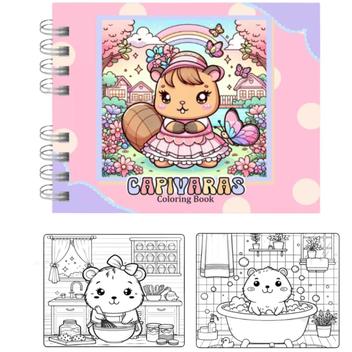 Livro Bobbie Goods Capivara com Capa Dura, 50 Páginas de Desenho para ...