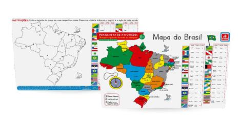 Livro De Atividades Infantil Mapa Do Brasil - Brincadeira de criança ...