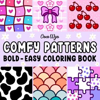 Livro de colorir Coco Wyo Comfy Patterns para adultos e crianças - Coco ...