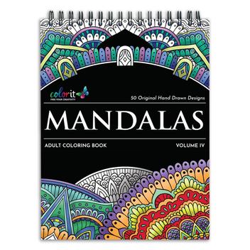 Livro de Colorir Mandalas para Adultos - ColorIt Vol. IV - Kit de ...