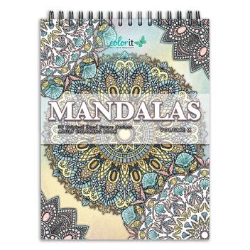 Livro de Colorir Mandalas para Adultos - ColorIt Vol. X - Kit de ...