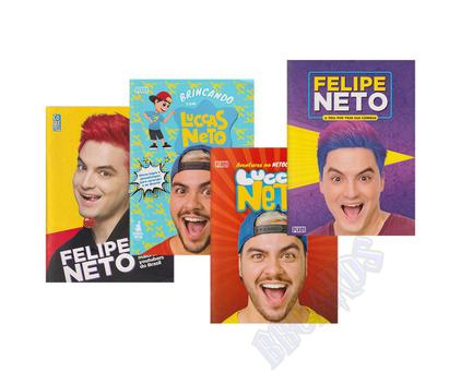 Livro Luccas Felipe Neto Jogos Passatempos Trajetória 4 Vols - Pixel ...
