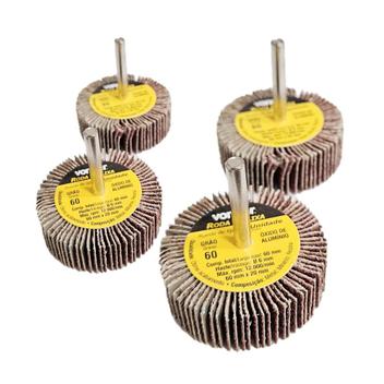 Lixa circular roda PG 60 x 20mm grão 60 - 4 unidades - Vonder - Roda de ...