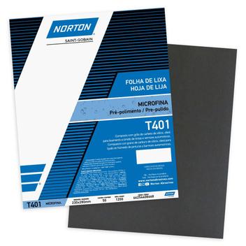 Lixa DÁgua Microfina T401 Grão 1200 Norton 50 folhas 66254408468 - Lixa ...