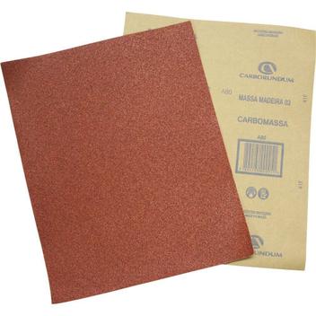 Lixa de Massa Folha Grão 120 (50 Folhas) Carborundum - Lixa para Parede ...