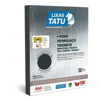 Lixa Ferro P120 K296 - TATU 12 Unidades - Lixa para Ferro - Magazine Luiza