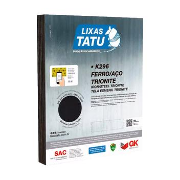 Lixa Ferro Tatu 50 - Pacote Com 25 Folhas - Kit C/25 Folhas - Lixa para ...