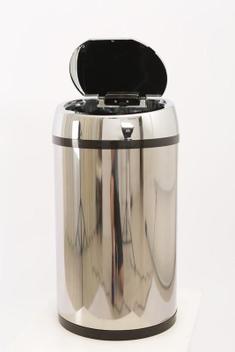 Lixeira 11L Automática Inox - Com Temporizador - POSITIVE 8 - Lixeira e ...