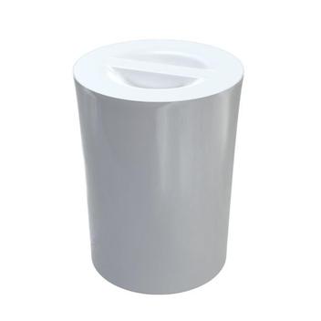 Lixeira Premium Redonda 10 Litros Branca Metasul - Lixeira e Cesto de ...