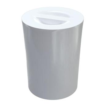 Lixeira Redonda 10L Arquitech Branco - Lixeira de Embutir - Magazine Luiza