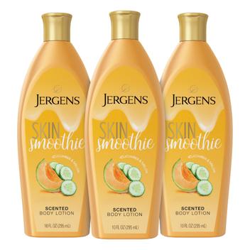 Loção Corporal Jergens Skin Smoothie de Pepino e Melão 300mL x3 ...
