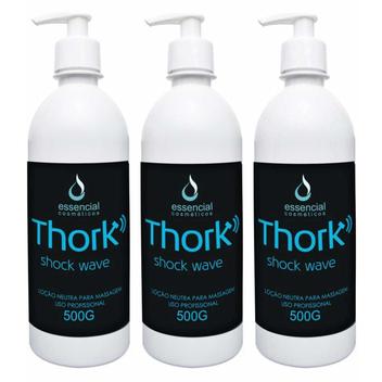 Loção Neutra Thork Shock Wave 500g Essencial Cosméticos Aplicação ...