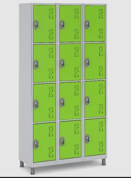 Locker de Aço com 12 Portas para Vestiários - W3 - Outros Móveis ...