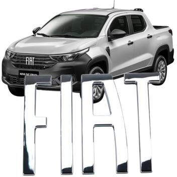 Logo Aplique Emblema Grade Parachoque Fiat Strada 2021 2022 2023 ...