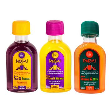 Lola Cosmetics Pinga Kit Óleo Açai e Pracaxi + Cenoura e Oliva + Patauá ...