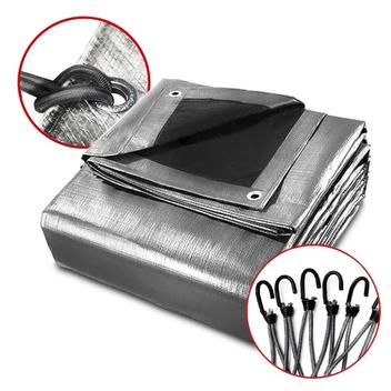 Lona Blackout Cinza Preta 300 Micras Impermeável 5x2 Metros + 10 ...