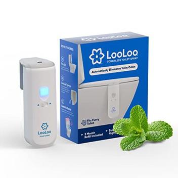LooLoo Automatic Touchless Toilet Spray Starter Kit (Dispenser +1 ...