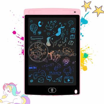 Lousa Mágica Tablet Digital Rosa 10" com Caneta de Desenho Traço ...