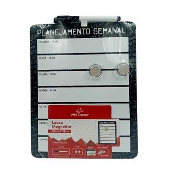 Lousa Magnetica Win Paper Planejamento Semanal 21x28cm - Quadro de ...