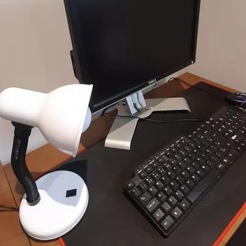 LUMINARIA ABAJUR de Mesa Escritório - desk lamp - Luminária de Mesa ...