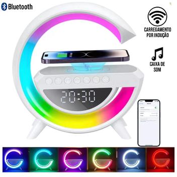 Luminária Bluetooth Premium com Som Envolvente e Iluminação Regulável ...