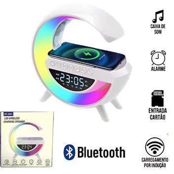 Luminária Bluetooth Premium com Som Envolvente e Iluminação Regulável ...