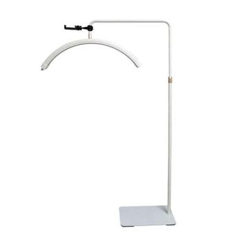 Luminária Branca Piso Led Ring Light Arco Meia Lua Estética - Aj Som ...