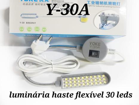 Luminária Com 30 Leds Haste Flexível Imã -autovolt/bivolt- - Yamata ...