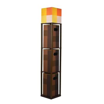 Luminária de chão e unidade de armazenamento Minecraft Brownstone Torch ...