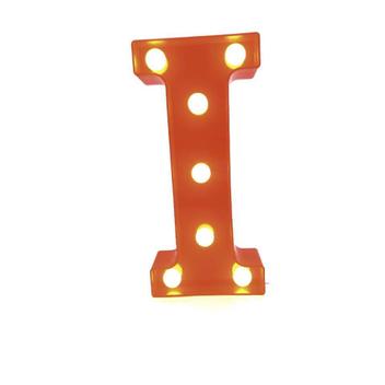 Luminária De Led Letra I Vermelha 22Cm Decoração - Lunneimport ...