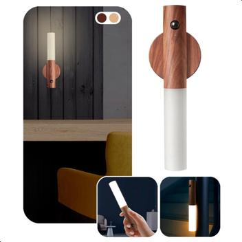 Luminária De Luz Led Bastão Com Sensor De Presença Imã Recarregável ...