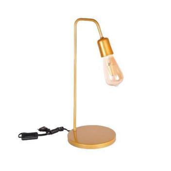 Luminária De Mesa Abajur Retrô Dourada Moderna E27 - Bonadri Decoração ...