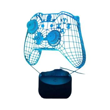Luminária de Mesa Gamer RGB 3D LED - Iluminação para Quarto Infantil ...