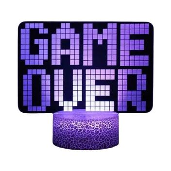 Luminária de Mesa Gamer RGB 3D LED - Iluminação para Quarto Infantil ...