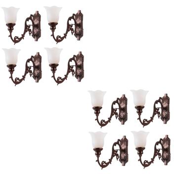 Luminária de parede em miniatura Toyvian 8 peças LED DIY Sand Table ...