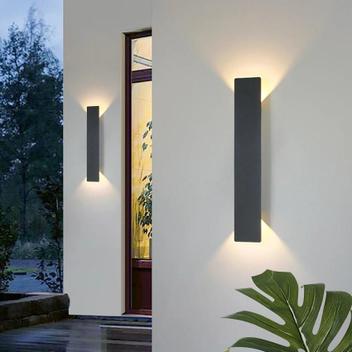 Luminária de Parede LED 18W - Preta e Branca - Interna e Externa ...