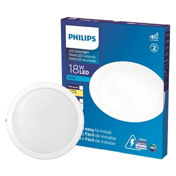 Luminaria Embutir Led Redondo 18W 22Cm Bivolt Philips - Luminária ...
