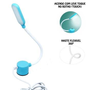 Luminaria Flexível Led Com Acendimento Touch Para Costura - Yoke ...