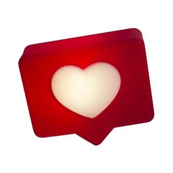 Luminária Ícone Amei Instagram Vermelho - Usare - Luminária - Magazine ...