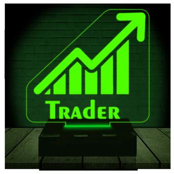 Luminária Led 3d Trader DayTrade Trade Abajur - 3D Fantasy - Luminária ...