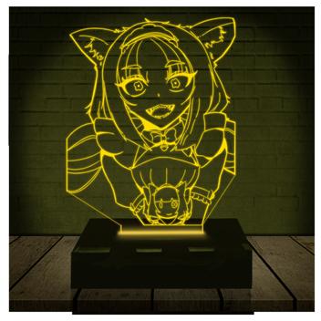 Luminária Led 3d Waifu Nekopara Abajur - 3D Fantasy - Luminária ...