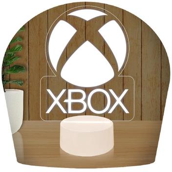 Luminária Led 3D XBOX Jogo Game Abajur - 3D Fantasy - Luminária ...